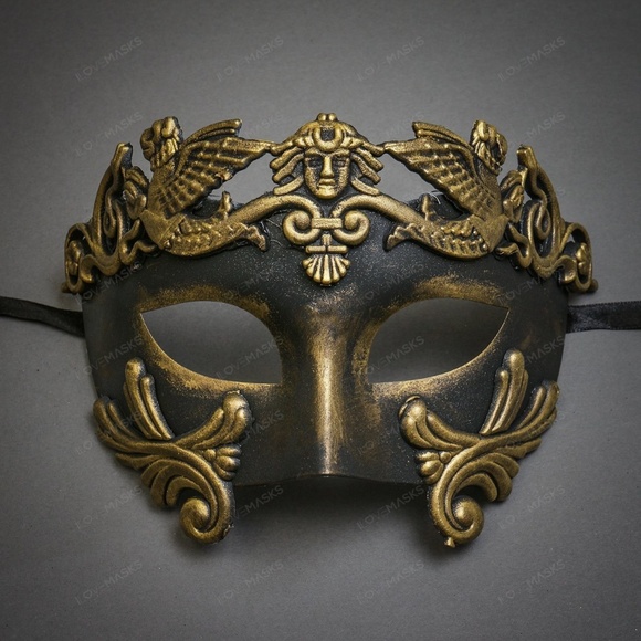 ILOVEMASKS | Accessories | Roman Greek Emperor Masquerade Venetian Mask ...